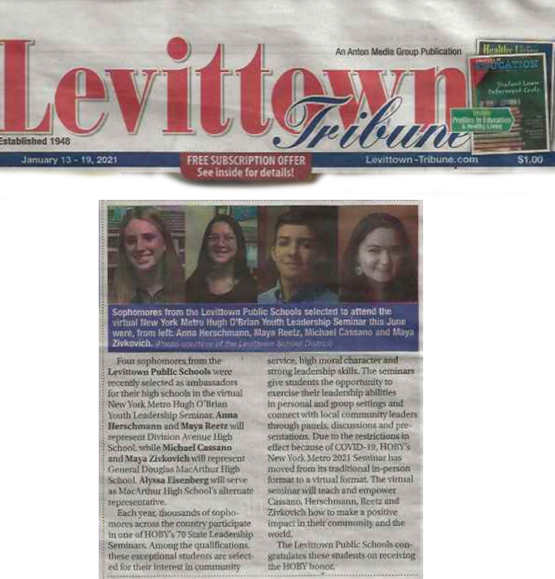 Honored to Represent at HOBY – Michael Cassano 2023 Lacrosse Academics ...